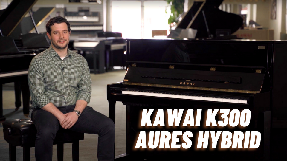 Kawai K300 AURES Hybrid ACOUSTIC Upright - The Best STUDIO Piano on th ...
